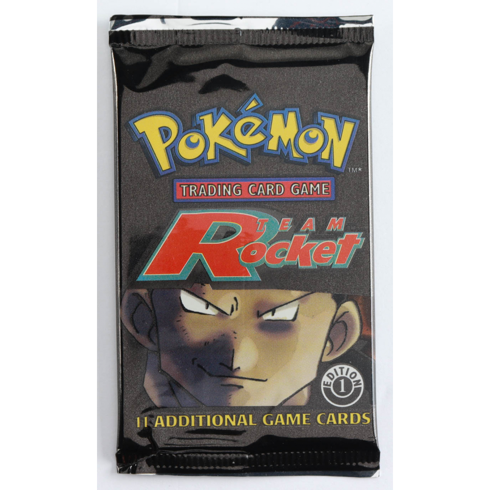 Pokemon Team Rocket 1st Edition Trading Card Game Booster Pack With 11 Pokemon Team Rocket 1st Edition Trading Card Game Booster Pack With 11