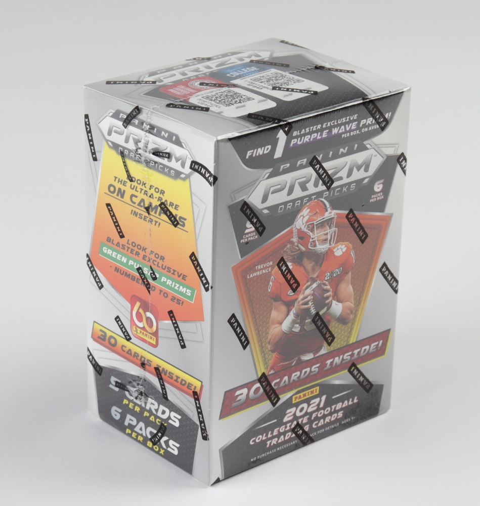 2021 Panini Prizm Draft Picks Football Blaster Box with (6) Packs | Pristine Auction