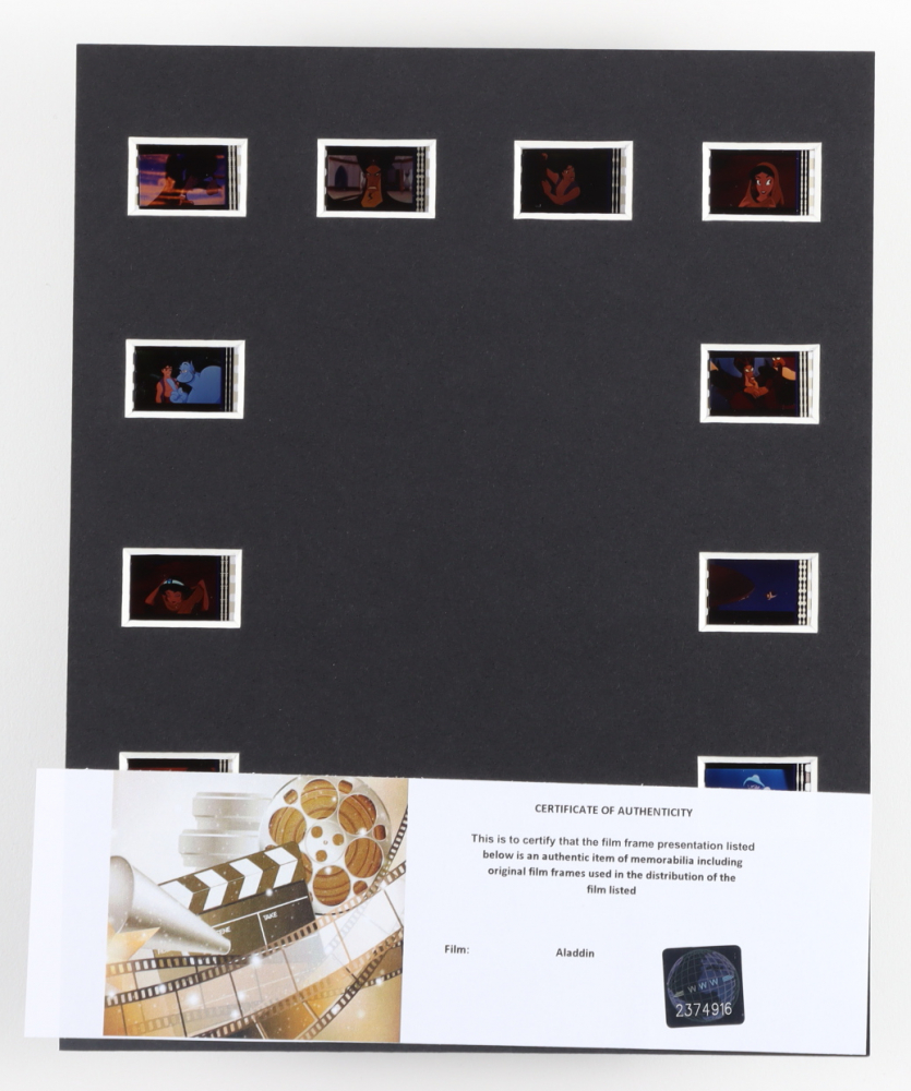 "Aladdin" LE 8x10 Custom Matted Original Film / Movie Cell Display ...