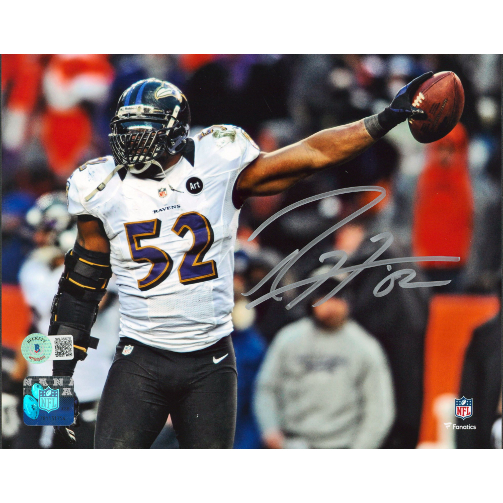 Ray Lewis Signed Ravens 8x10 Photo (Beckett) | Pristine Auction