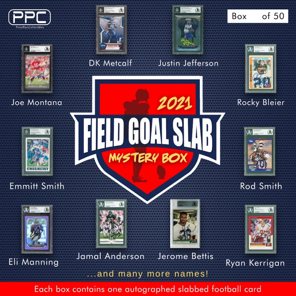 Press Pass Collectibles 2021 Field Goal Football Slab Mystery Box ...