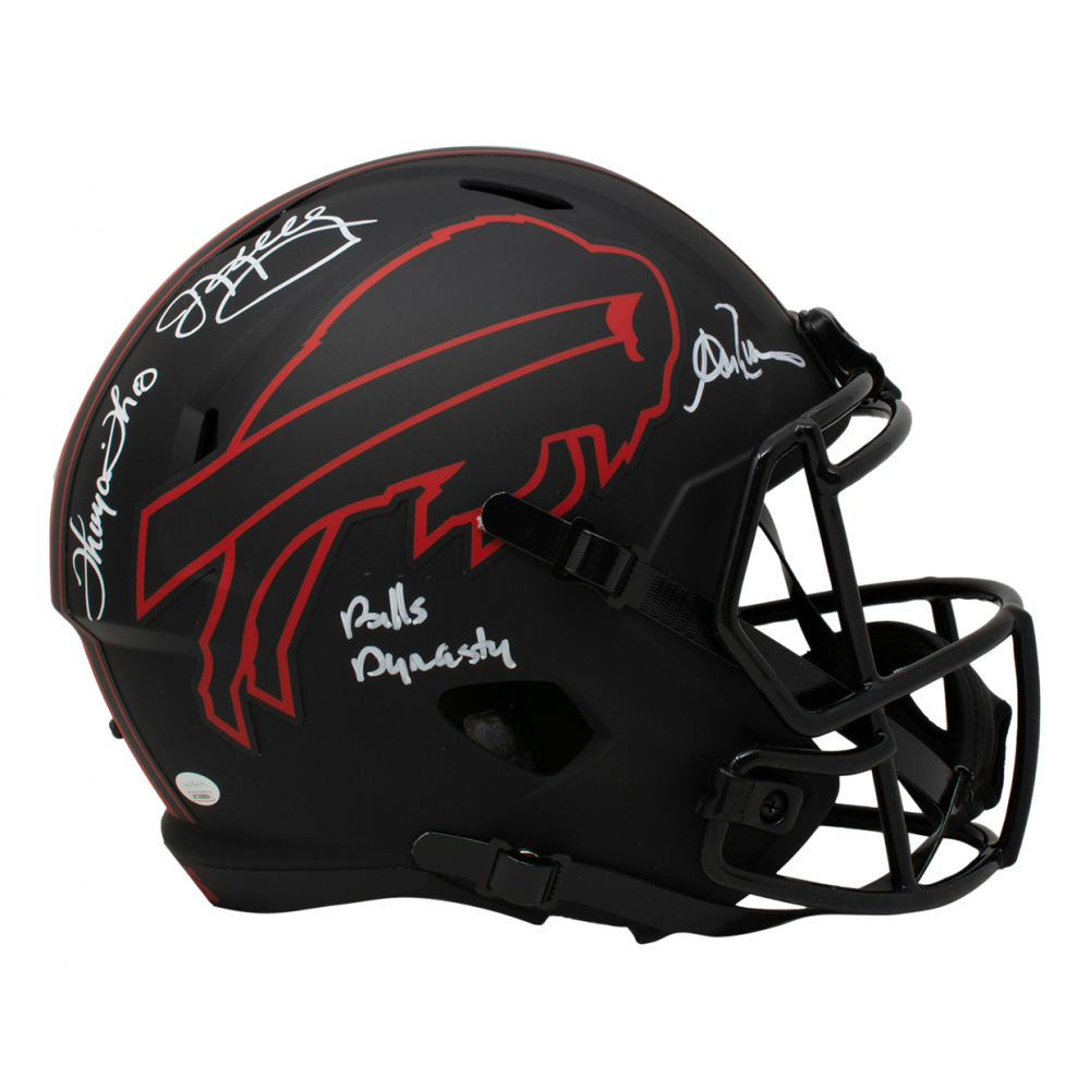 Jim Kelly, Thurman Thomas, & Andre Reed Signed Bills Full-Size Eclipse ...