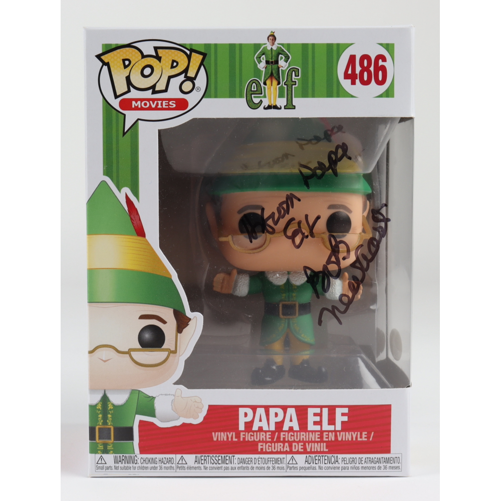 Bob Newhart Signed "Elf" #486 Papa Elf Funko Pop! Vinyl Figure ...