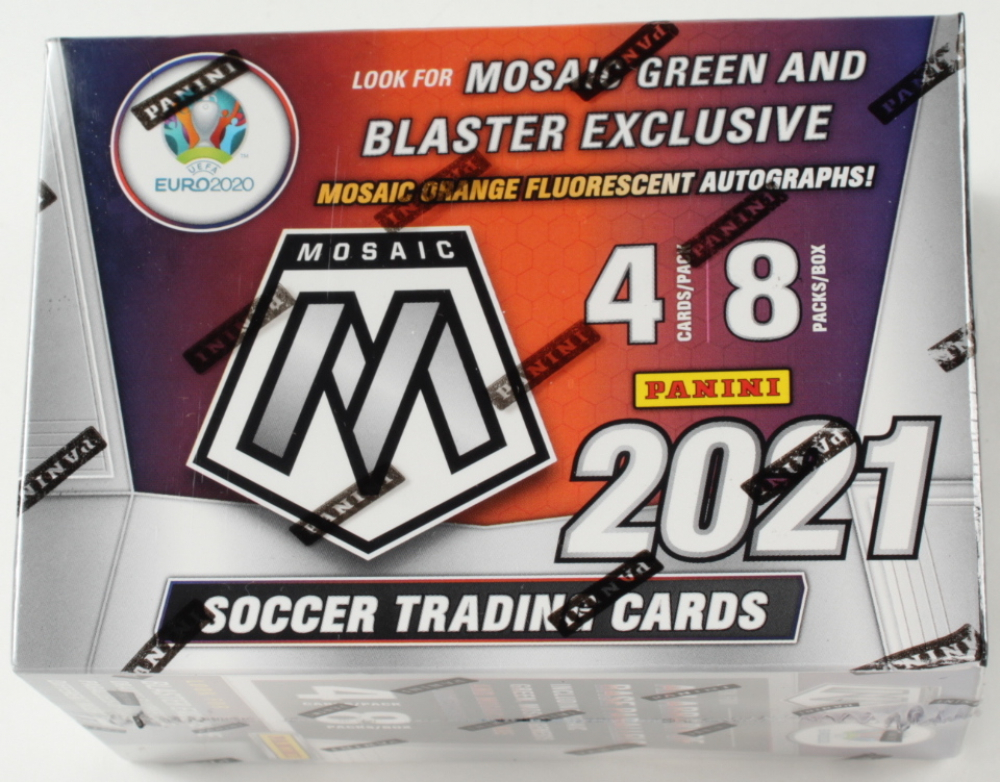 2021 Panini Mosaic UEFA Euro 2020 Soccer Blaster Box with (8) Packs ...