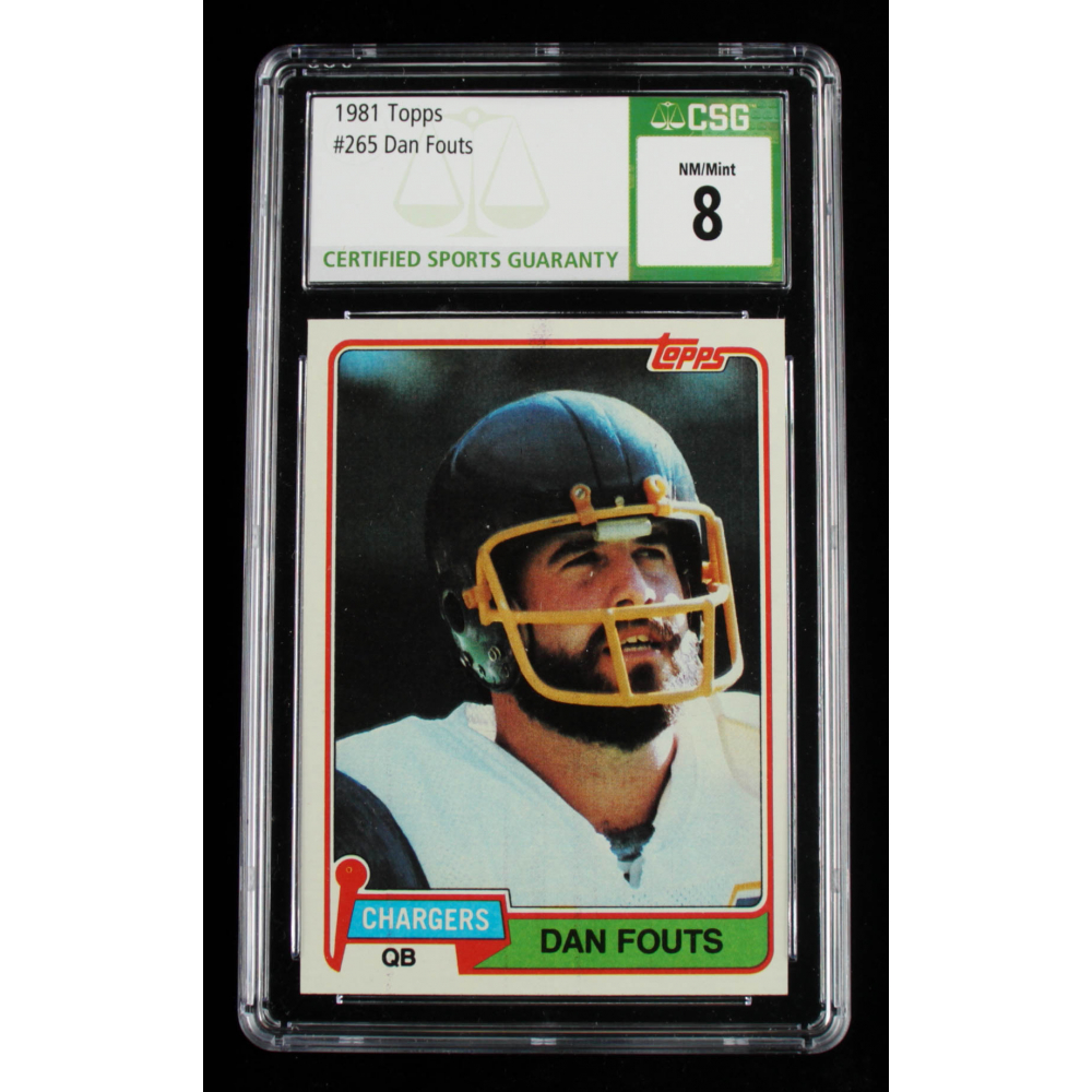 Dan Fouts 1981 Topps #265 (CSG 8) | Pristine Auction
