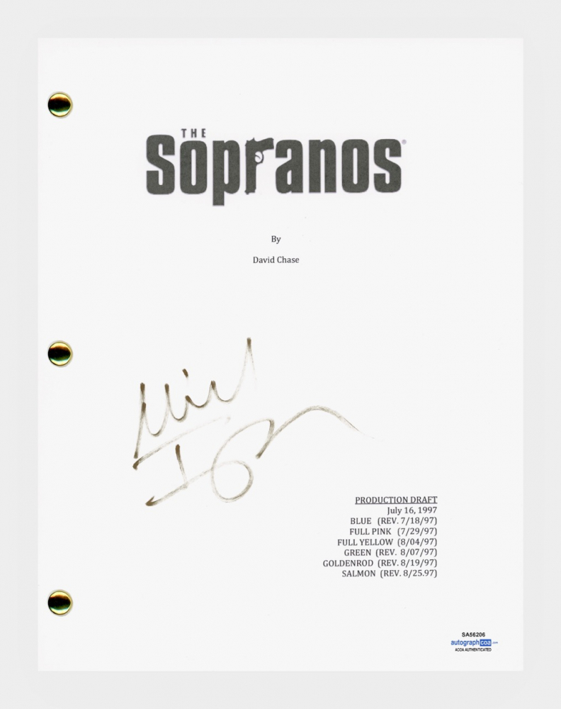 Michael Imperioli Signed "The Sopranos" Pilot Episode Script ...