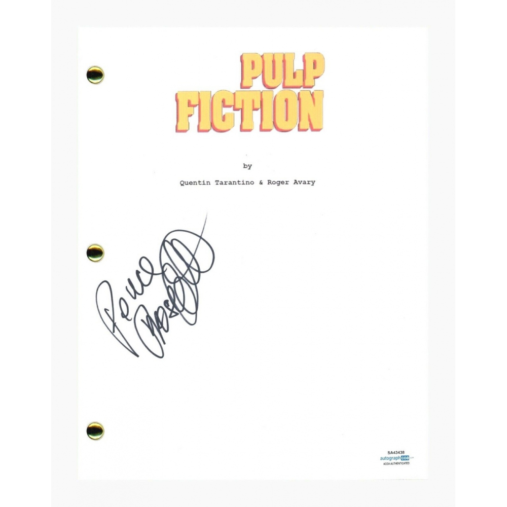 Rosanna Arquette Signed "Pulp Fiction" Movie Script (AutographCOA COA ...