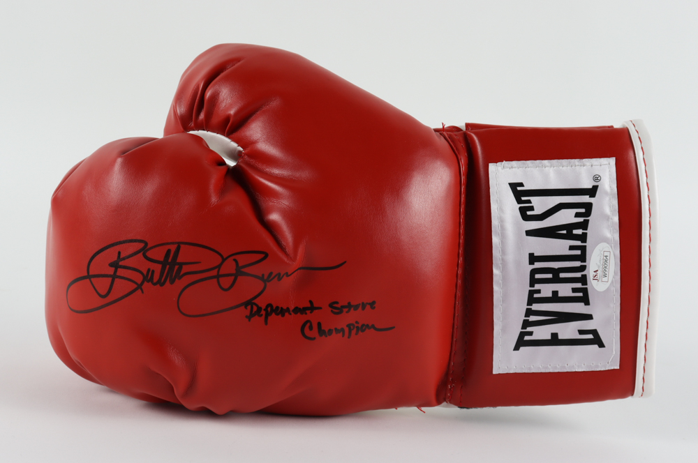 Butterbean Signed Everlast Boxing Glove Inscribed "Department Store ...