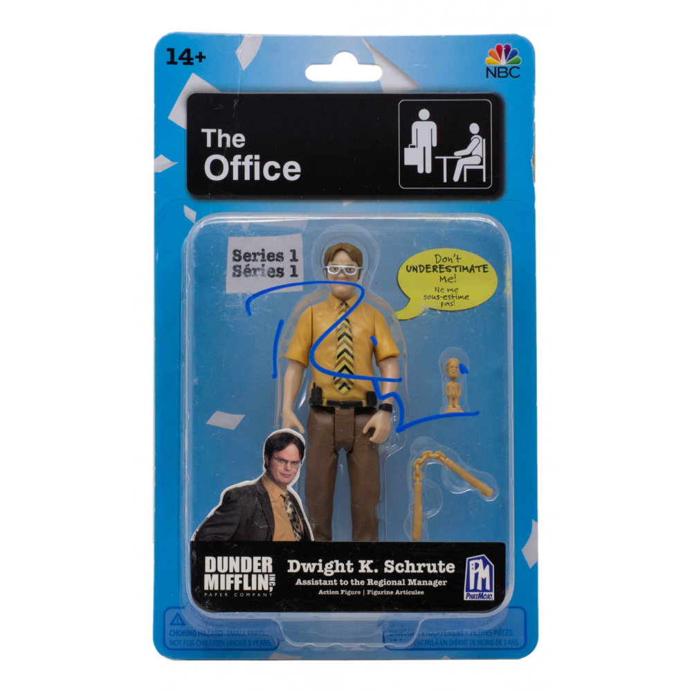 Rainn Wilson Signed "The Office" Dwight K. Schrute Phat Mojo Action ...