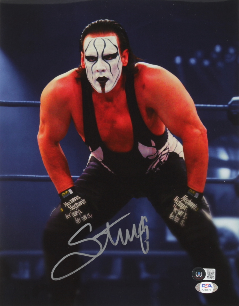 Sting Signed WWE 11x14 Photo (Beckett & PSA) | Pristine Auction