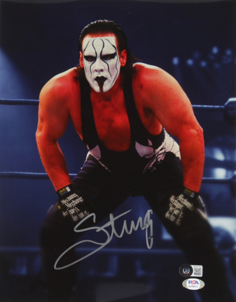 Sting Signed WWE 11x14 Photo (Beckett & PSA) | Pristine Auction