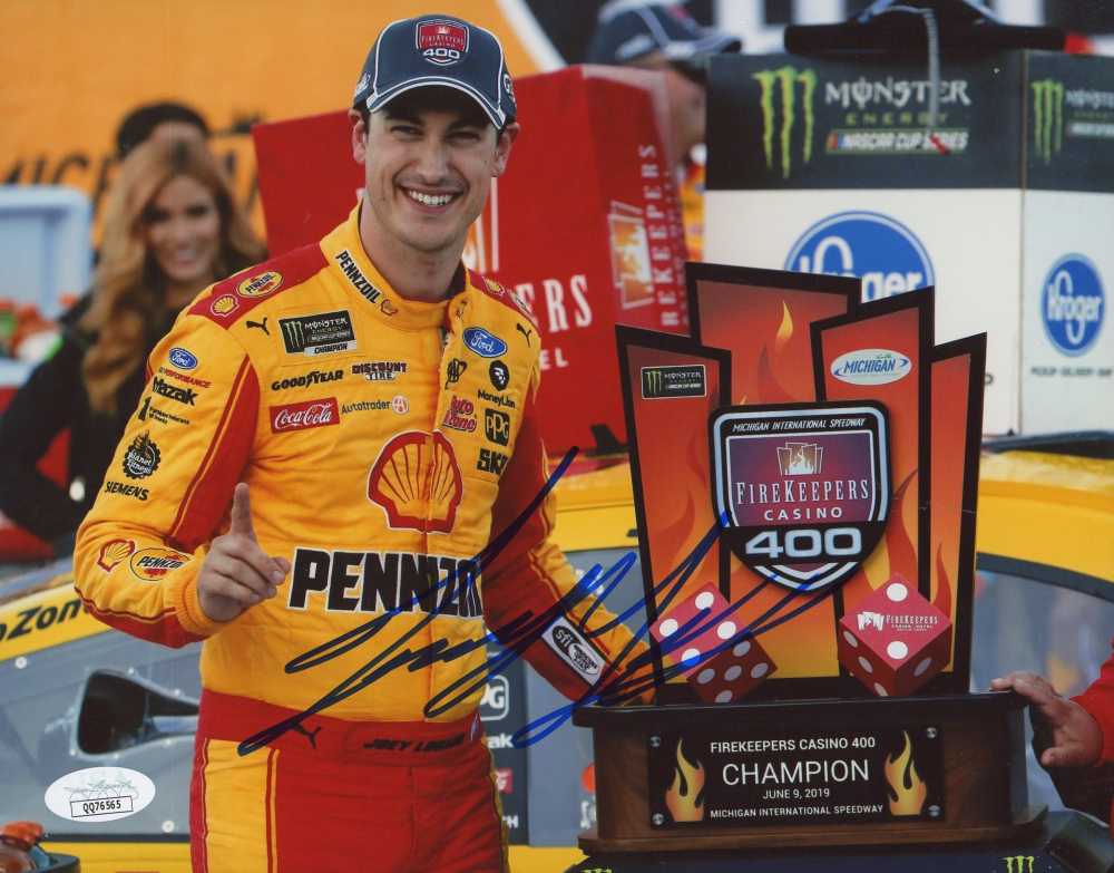 Joey Logano Signed NASCAR 8x10 Photo (JSA COA) | Pristine Auction