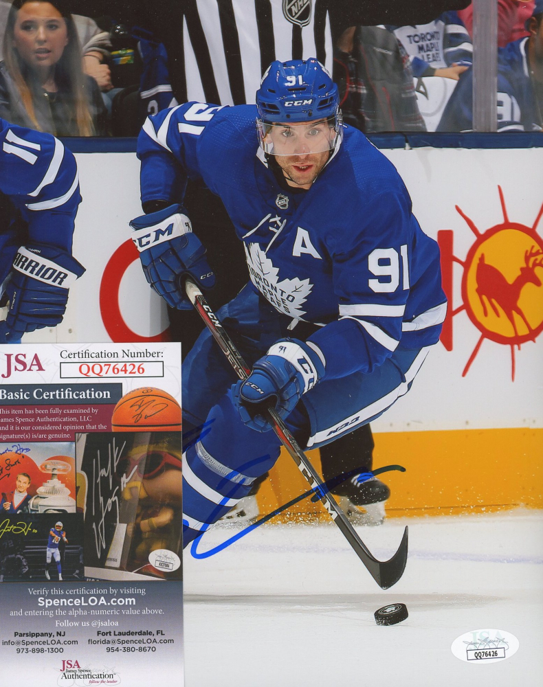 John Tavares Signed Lightning 8x10 Photo (JSA COA) | Pristine Auction