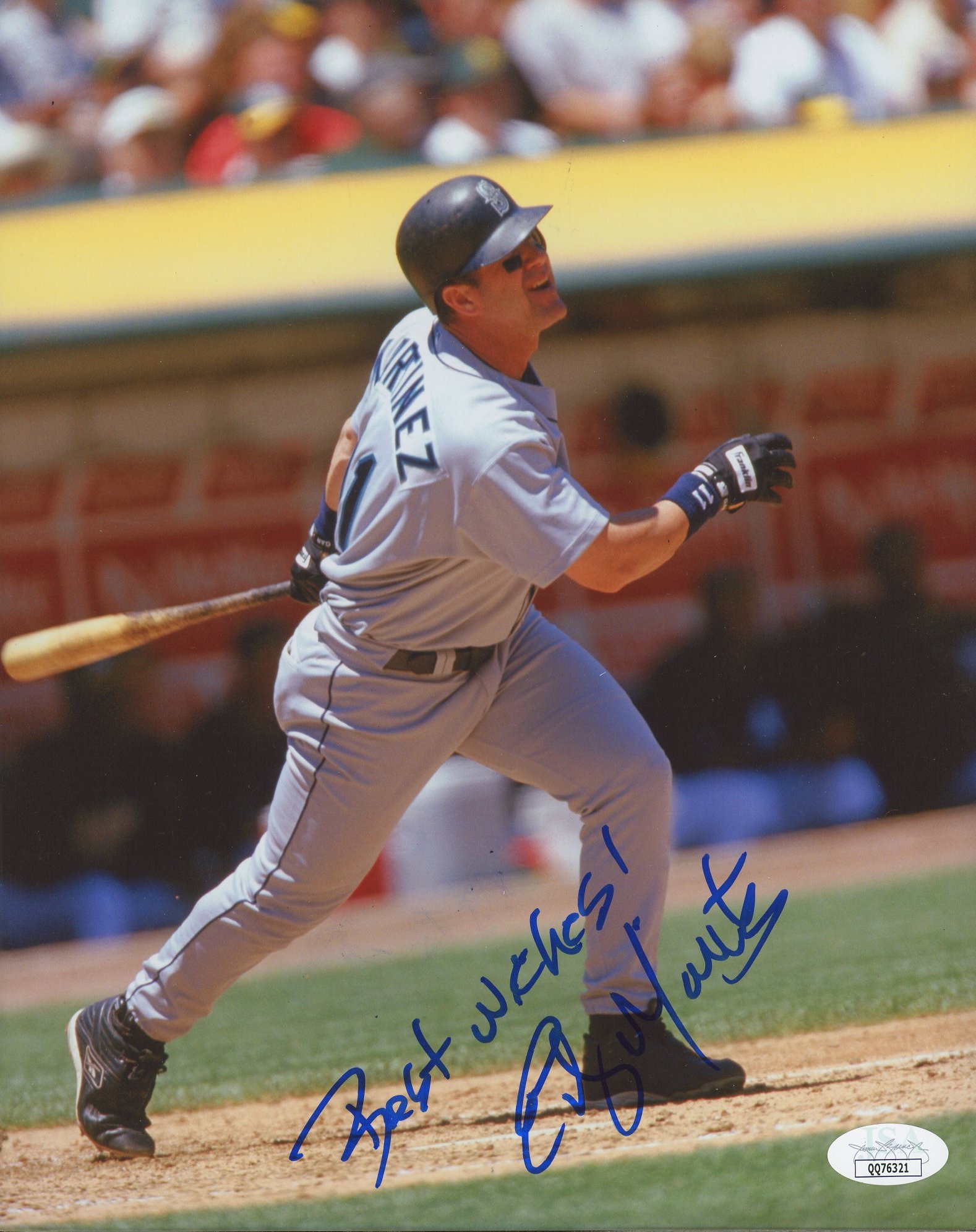 Edgar Martinez Signed Mariners 8x10 Photo Inscribed "Best Wishes!" (JSA ...