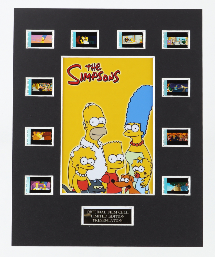"The Simpsons" LE 8x10 Custom Matted Original Film / Movie Cell Display ...
