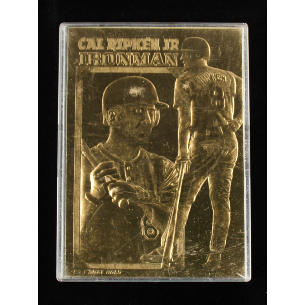 Cal Ripken Jr. 1995 Bleachers 23KT Gold Foil Card | Pristine Auction Cal Ripken Jr. 1995 Bleachers 23KT Gold Foil Card | Pristine Auction