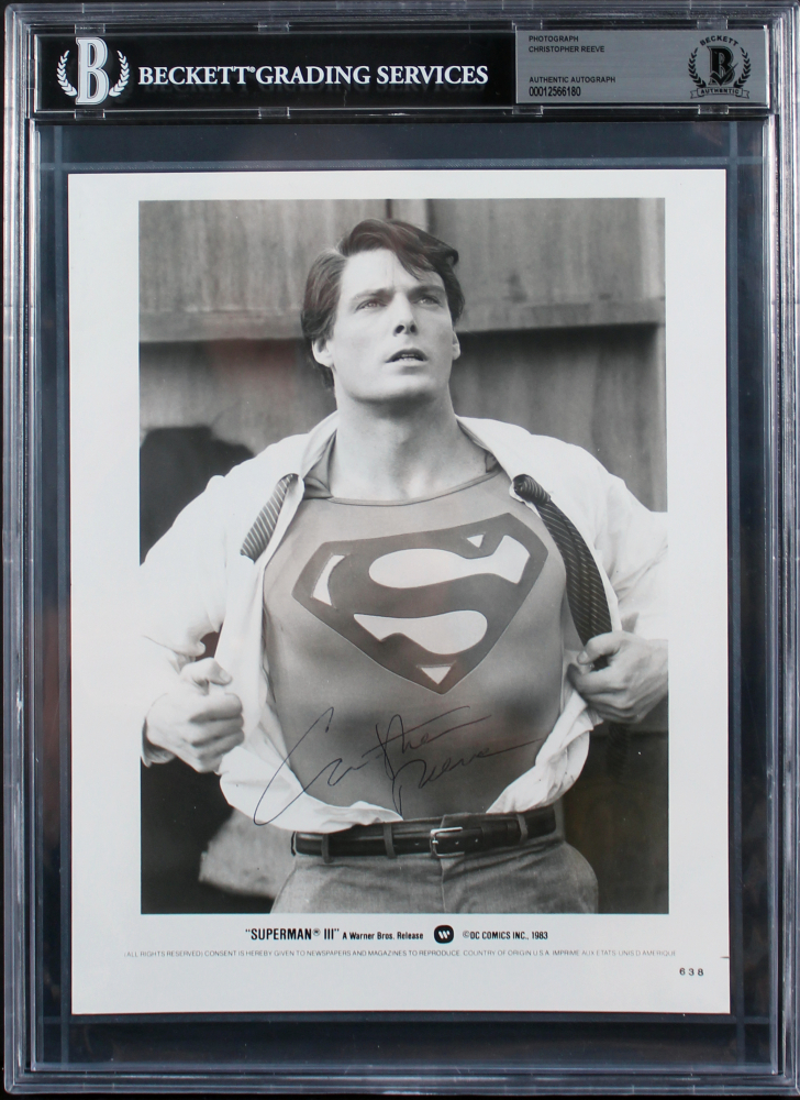 Christopher Reeve Signed "Superman" 8x10 Photo (BGS) | Pristine Auction