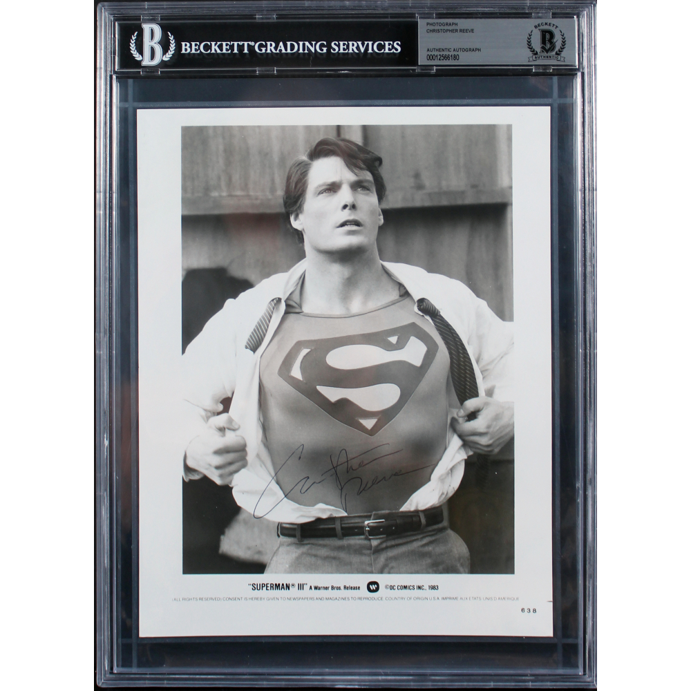 Christopher Reeve Signed "Superman" 8x10 Photo (BGS) | Pristine Auction
