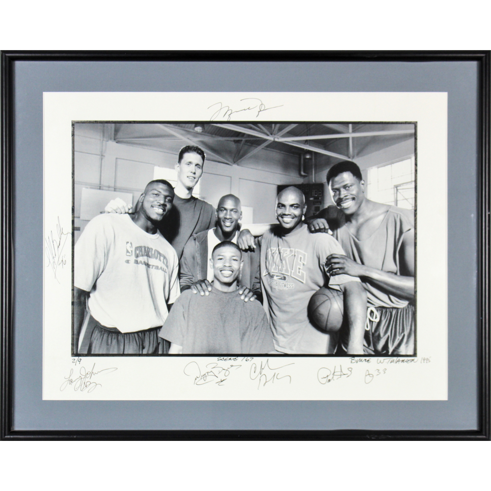 "Space Jam" 18x24 LE Custom Framed Photo Signed by (7) with Michael ...