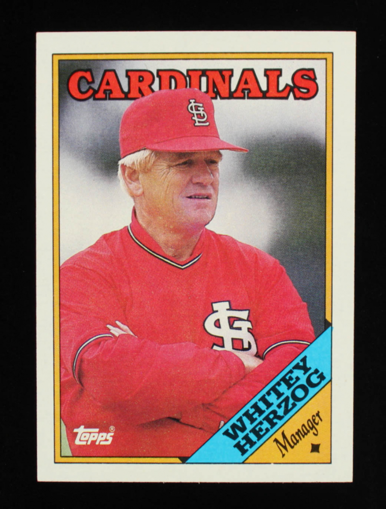 Whitey Herzog 1988 Topps #744 MG / Checklist Back | Pristine Auction