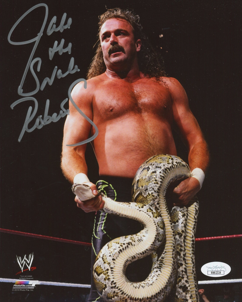 Jake "The Snake" Roberts Signed 8x10 Photo (JSA COA) | Pristine Auction