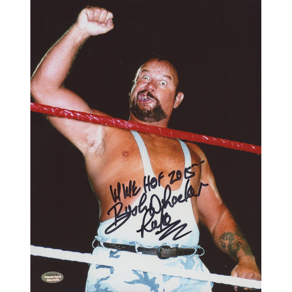 Bushwacker Luke Signed WWE 8x10 Photo Inscribed "WWE HOF 2015 ...