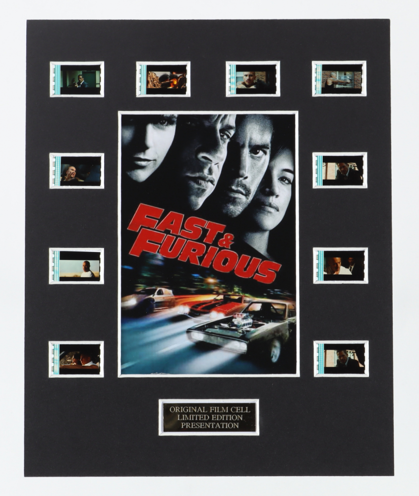 "Fast & Furious" LE 8x10 Custom Matted Original Film / Movie Cell ...