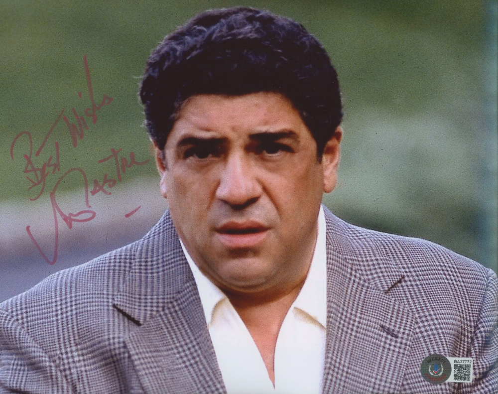 Vincent Pastore Signed "The Sopranos" 8x10 Photo Inscribed "Best Wishes ...