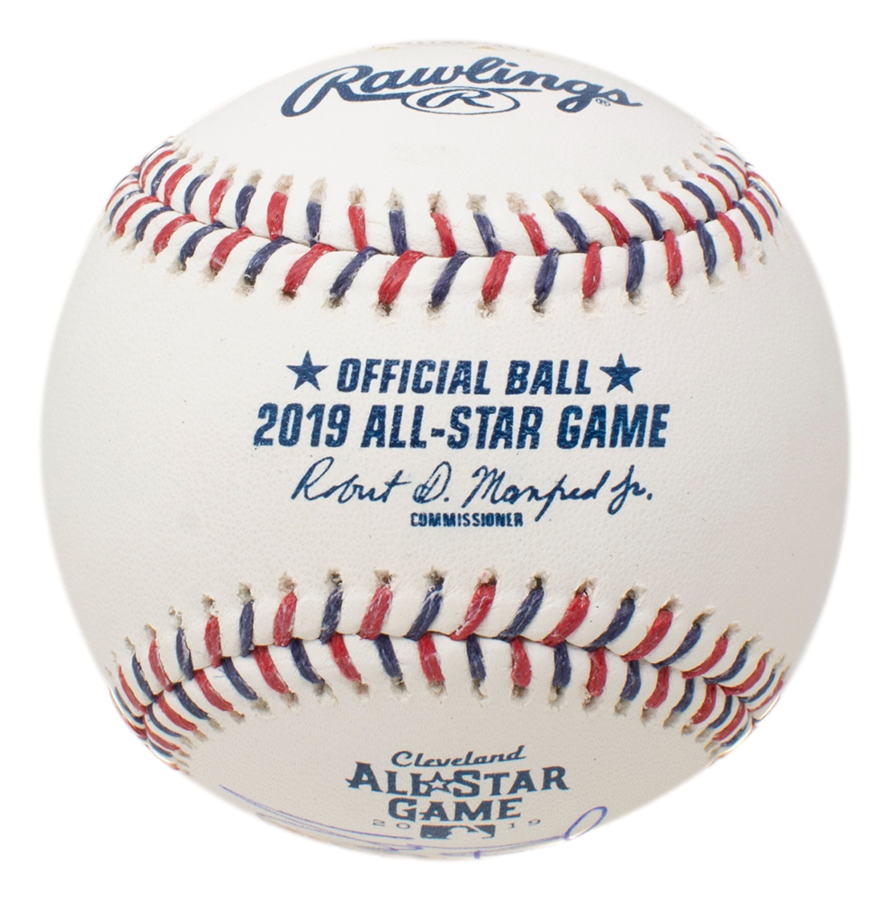 Shane Bieber Signed 2019 All-Star Game Logo Baseball Inscribed "2019 ...