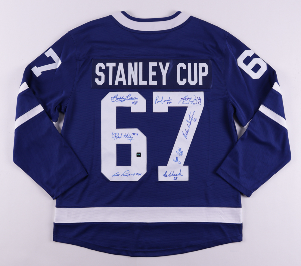 1967 Maple Leafs "Stanley Cup" Jersey Team-Signed by (8) With Red ...
