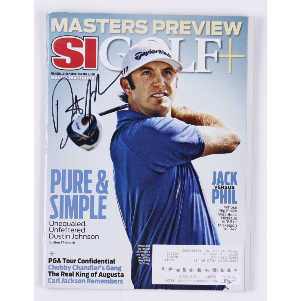 Dustin Johnson Signed "Sports Illustrated" Magazine (JSA COA) (See Description) | Pristine Auction