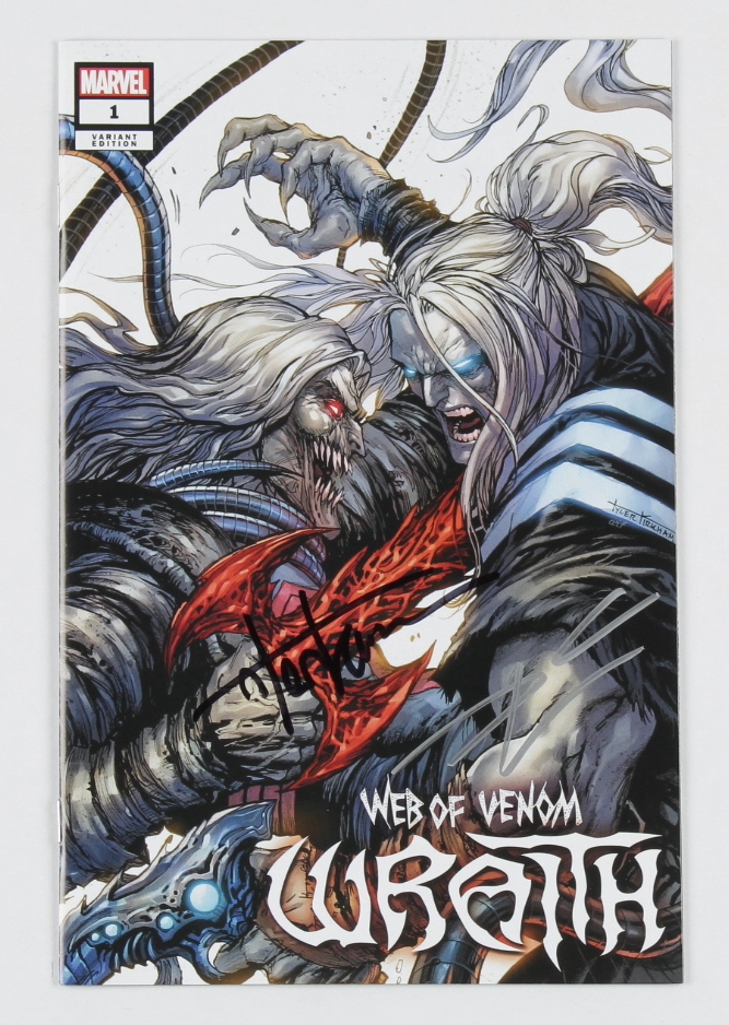 Donny Cates & Tyler Kirkham Signed 2020 "Web of Venom: Wraith" Issue #1 ...