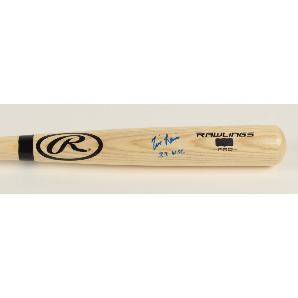 Tim Raines Signed Rawlings Pro Model Baseball Bat Inscribed "3x WSC ...