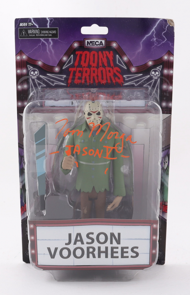 Tom Morga Signed "Friday the 13th" Jason Voorhees Toony Terrors Figure ...