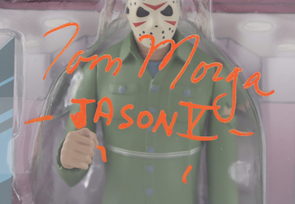 Tom Morga Signed "Friday the 13th" Jason Voorhees Toony Terrors Figure ...