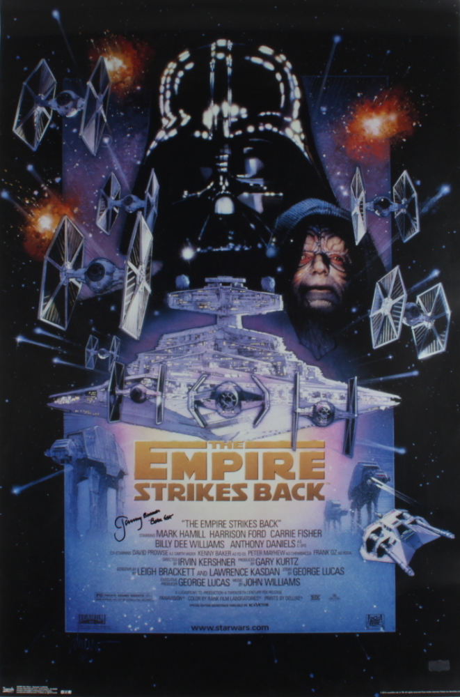Jeremy Bulloch Signed "Star Wars: The Empire Strikes Back" 24x36 Poster ...