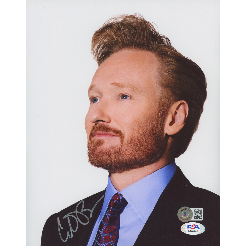 Conan O'Brien Signed 8x10 Photo (Beckett COA) | Pristine Auction