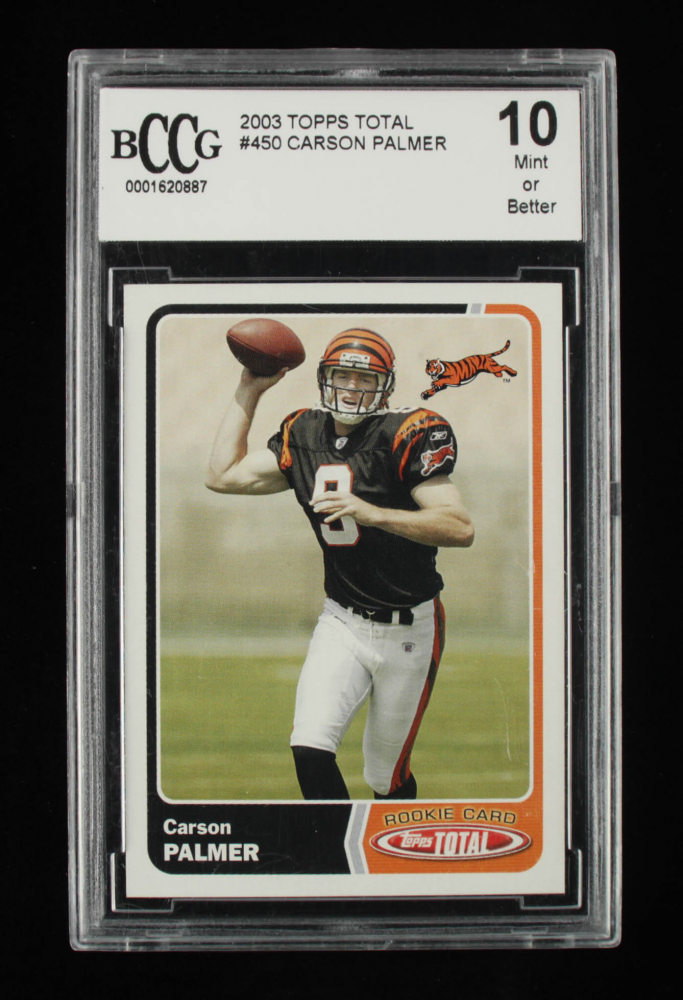 Carson Palmer 2003 Topps Total #450 RC (BCCG 10) | Pristine Auction