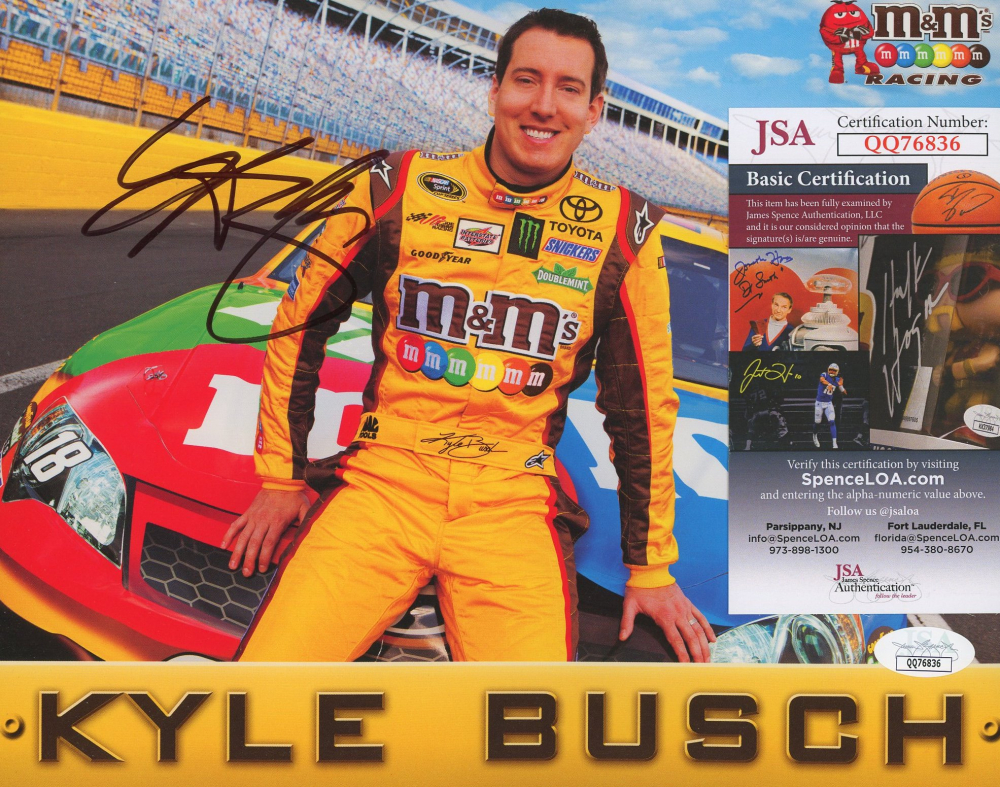 Kyle Busch Signed 8x10 Photo (JSA COA) | Pristine Auction