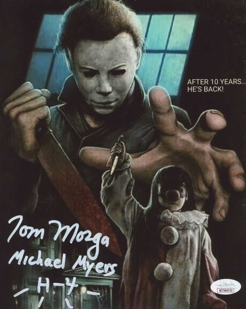 Tom Morga Signed "Halloween 4" 8x10 Photo Inscribed "Michael Myers ...