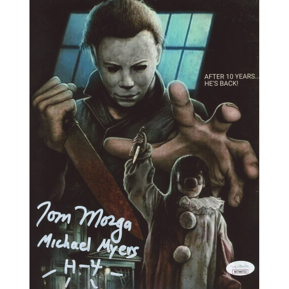 Tom Morga Signed "Halloween 4" 8x10 Photo Inscribed "Michael Myers ...