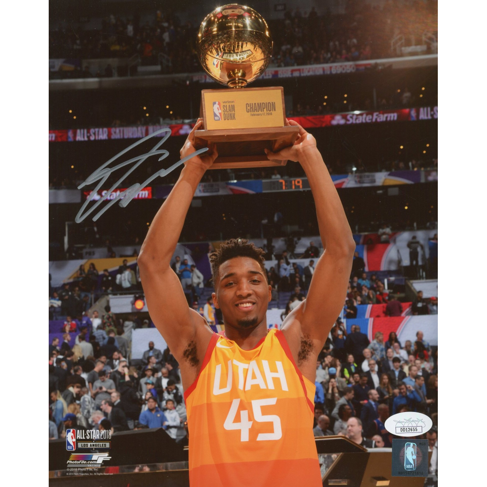 Donovan Mitchell Signed Jazz 8x10 Photo (JSA COA) | Pristine Auction