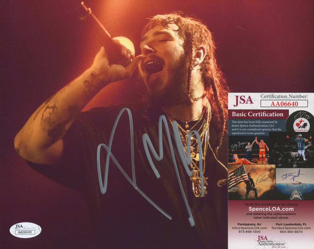 Post Malone Signed 8x10 Photo (JSA COA) | Pristine Auction