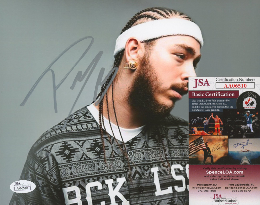 Post Malone Signed 8x10 Photo (JSA COA) | Pristine Auction