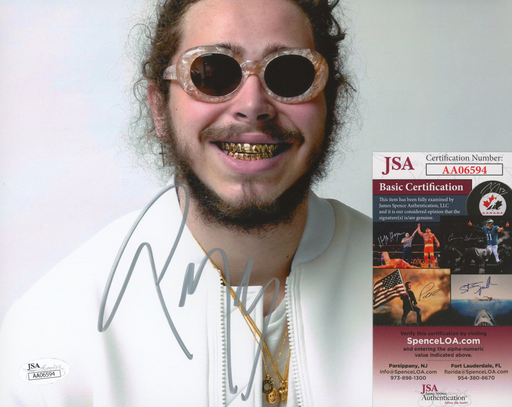 Post Malone Signed 8x10 Photo (JSA COA) | Pristine Auction
