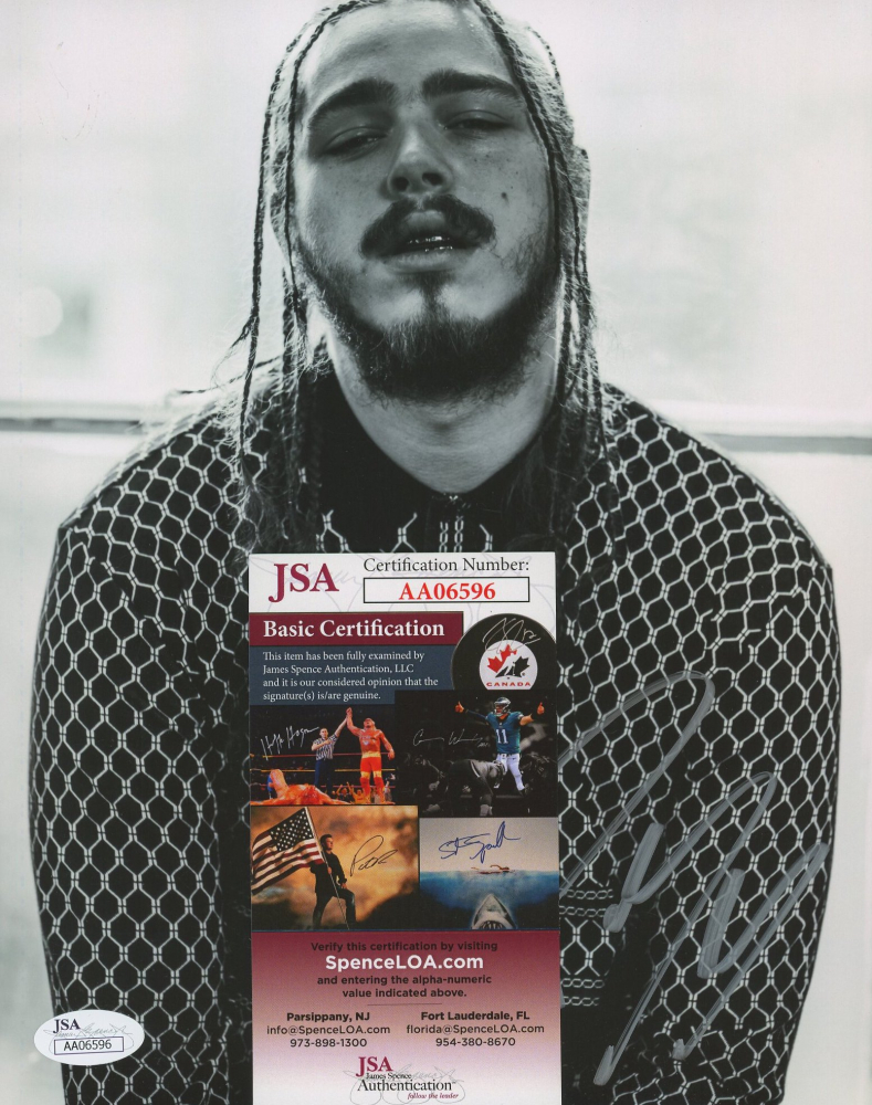 Post Malone Signed 8x10 Photo (JSA COA) | Pristine Auction