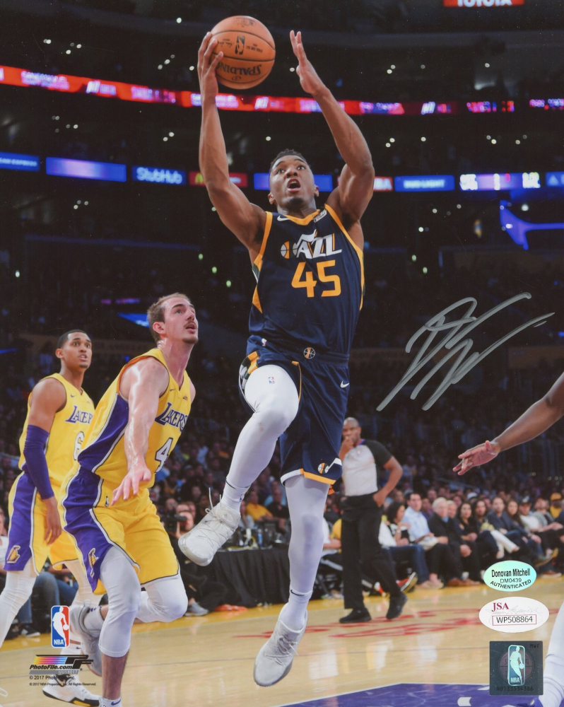 Donovan Mitchell Signed Jazz 8x10 Photo (JSA COA) | Pristine Auction