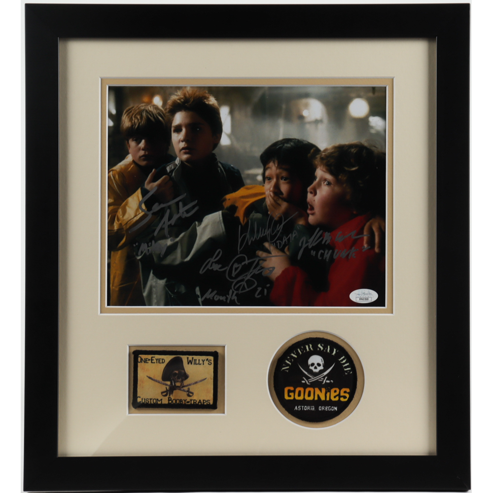 "The Goonies" 15.5x17 Custom Framed Photo Display Cast-Signed by (4 ...