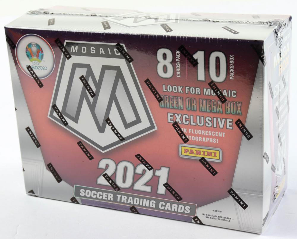 2021 Panini Mosaic UEFA Euro 2020 Soccer Mega Box with (10) Packs | Pristine Auction