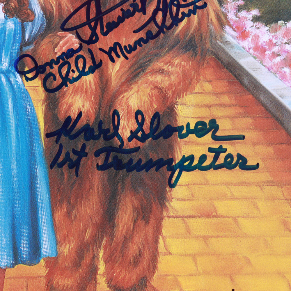 "The Wizard of Oz" 11x14 Photo Signed by (4) with Mickey Carroll, Donna ...